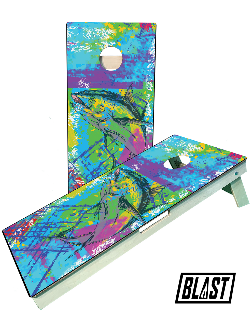 Saltwater Tuna Cornhole Boards – blastcornhole