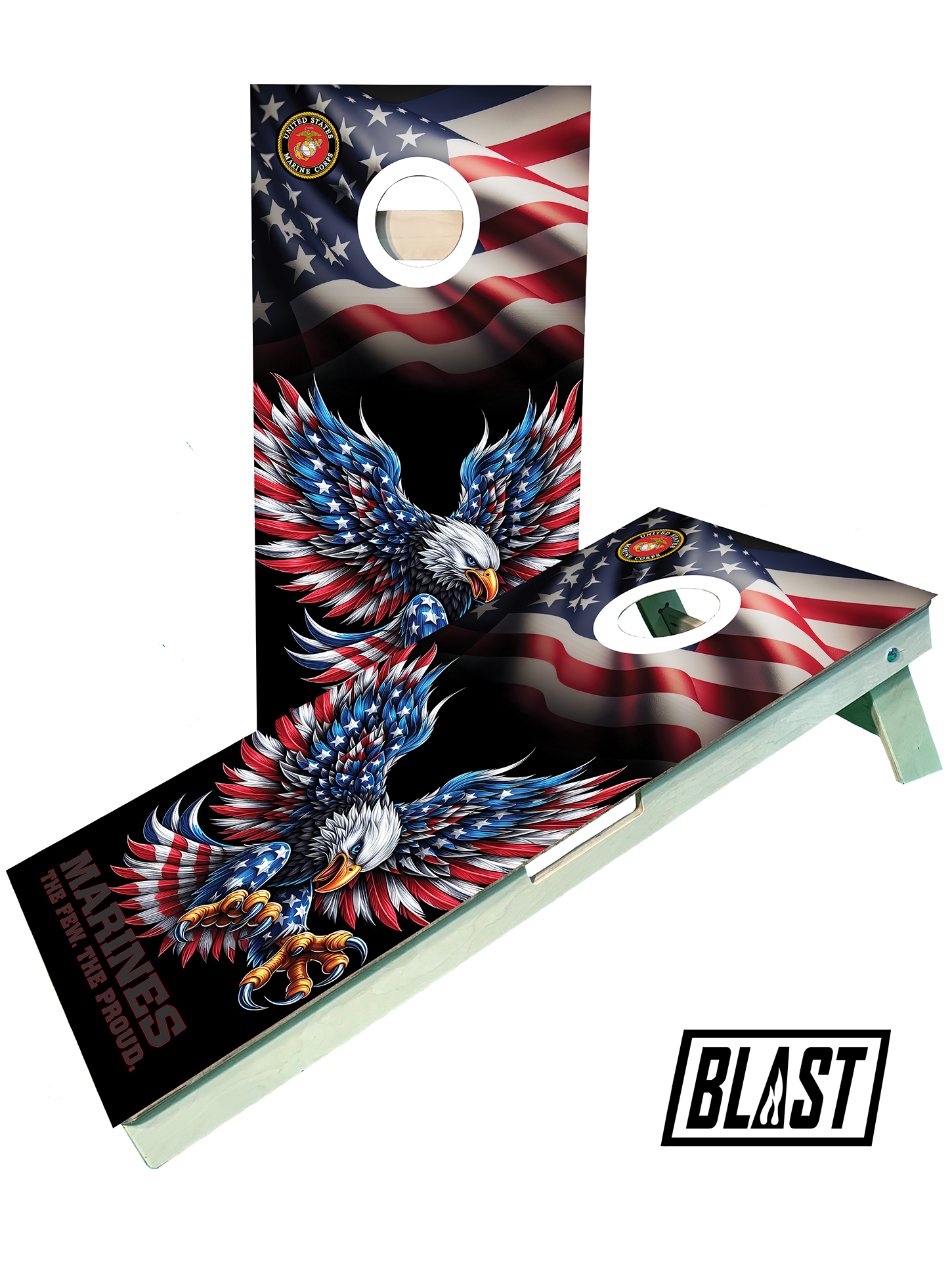 US Marines Military Professional Cornhole Boards – blastcornhole