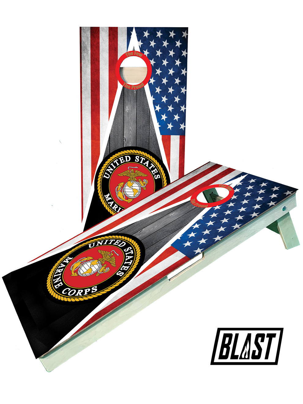 US Marines Professional All Weather Cornhole Boards – blastcornhole